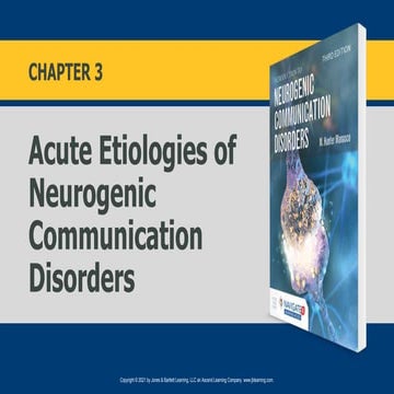 Adult neurogenic communication disorders etiologies of communication ...