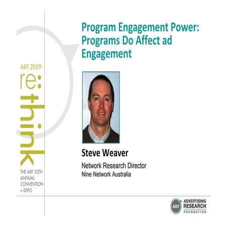 Program Engagement Power. Programs Do Affect Ad Engagement | PPT