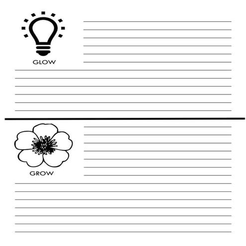 Glow and Grow critique worksheet | PDF