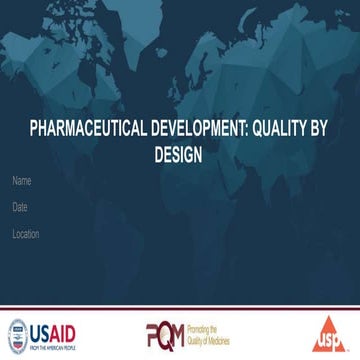 D3. Pharmaceutical Development, Quality by Design.pptx