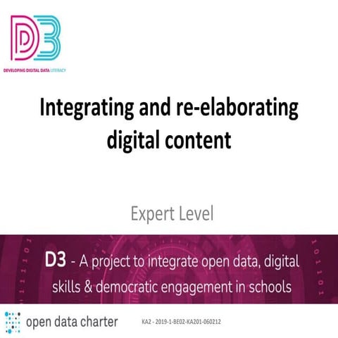 D3 Project: Creating digital content - Expert level - Integrating and ...