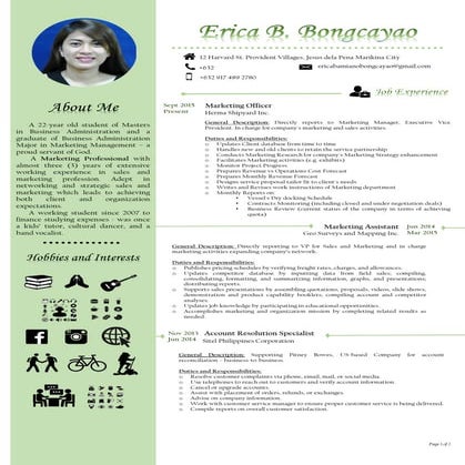 Erica_Resume | PDF | Business Administration | Business