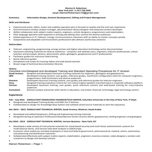 SteveNelsonCurrentResume | PDF