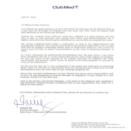 Testimonial Edward Chin | PDF