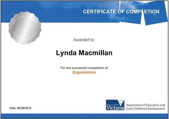 OHS3 certificate | PPT