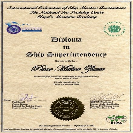 Diploma - Ship Superintendency | PDF