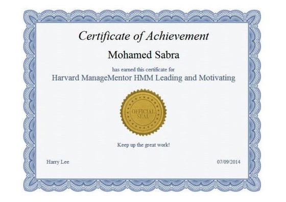 Harvard Managementor 42 course certificates | PDF