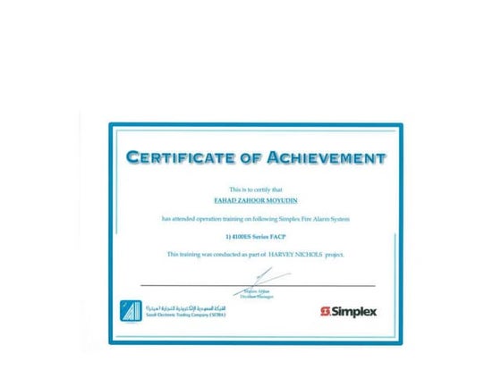 Translation Arabic Attested Mark Sheet Fahad Zahoor | DOCX