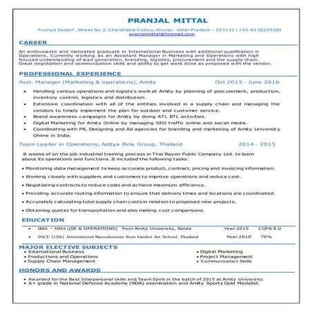 Pranjal Mittal resume exp | DOCX