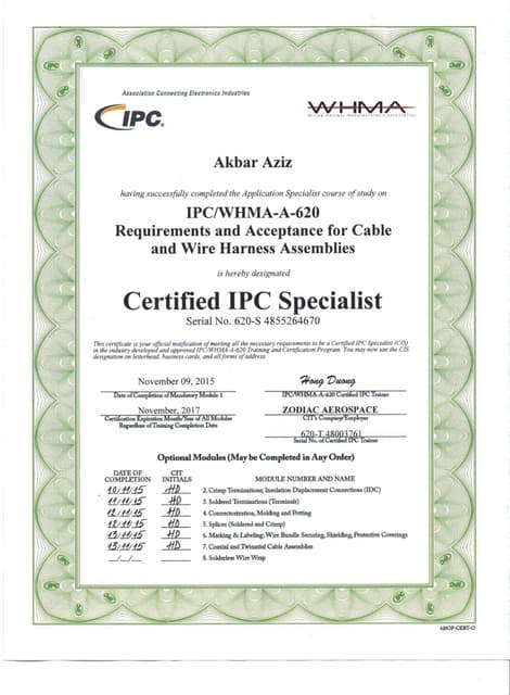 What is IPC A-620 Training Program | PPTX | Technology & Computing