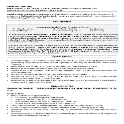 Resume Rick A Ball June 2010 | DOC