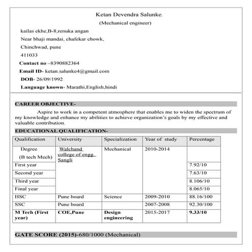 CV-ketan salunke | DOC