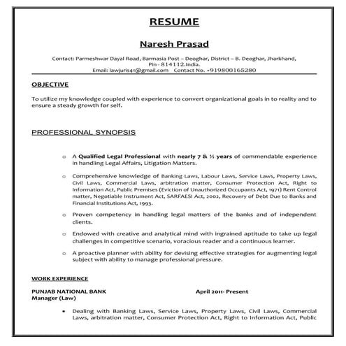 Resume Naresh | PDF