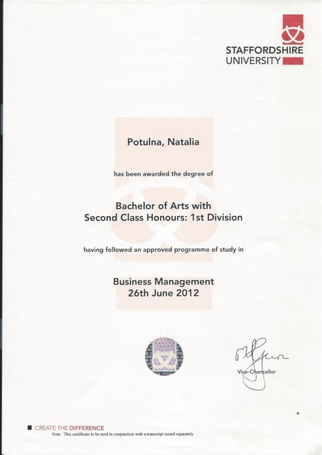 Master Diploma | PDF