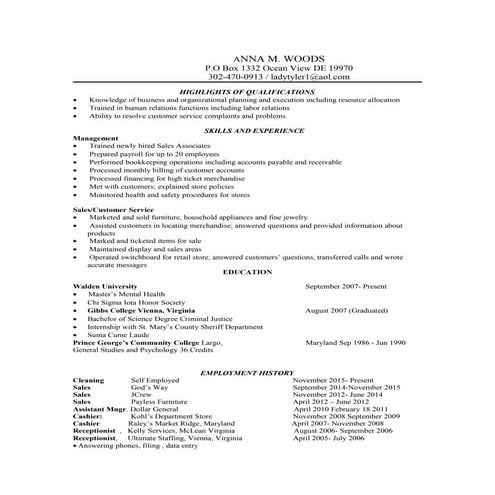 Nancy's resume | DOC
