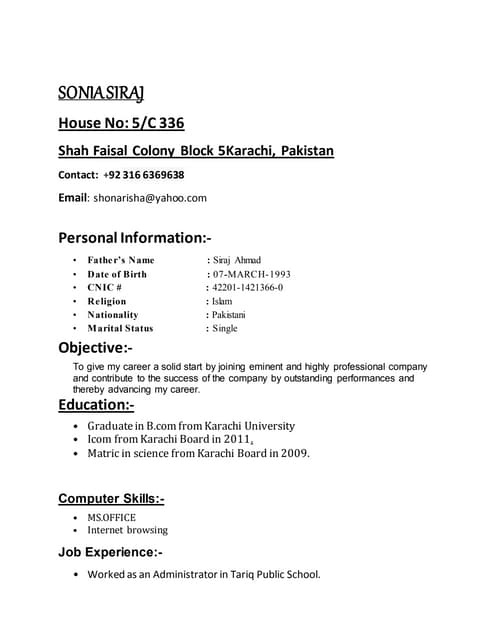 Kaleem Ullah CV | DOCX