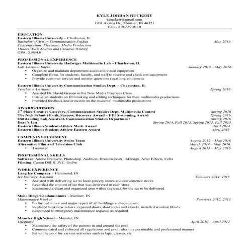 Final Kyle Ruckert Resume | PDF