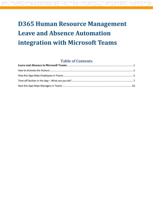 Leave Management System Documentation | PDF