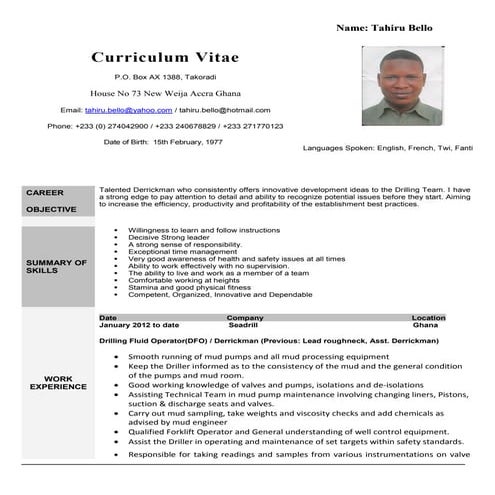 Shane Bruce Constable - Resume | DOCX