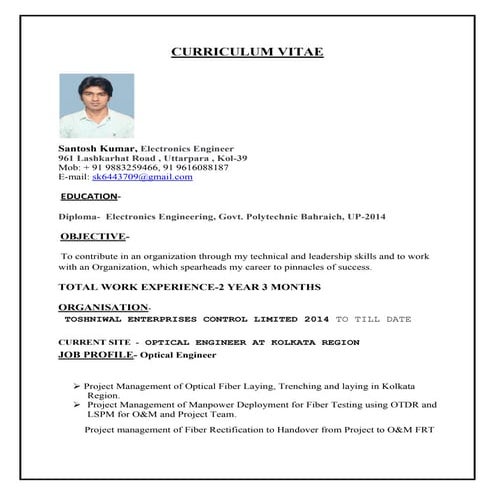 SANTOSH RESUME | PDF