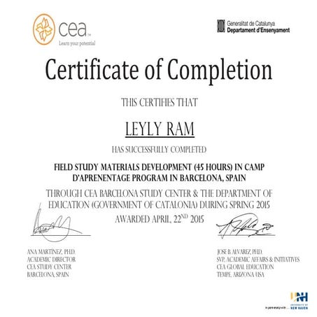 CEAcertificate | PDF