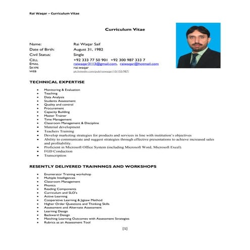 Rai Curriculum Vitae | PDF