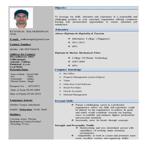 Anil Resume | DOCX