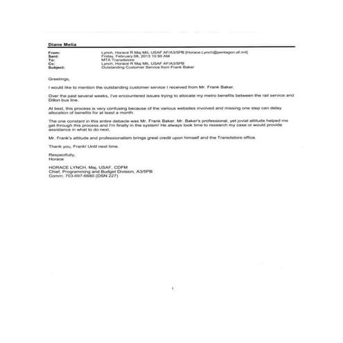 Customer Letter | PDF