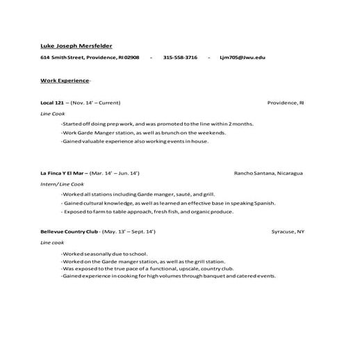 Updated Resume 2015 | DOCX