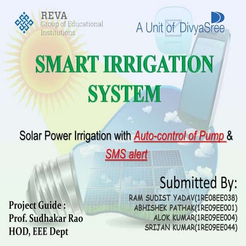 Smart Irriagation System | PPTX | Agriculture | Industries