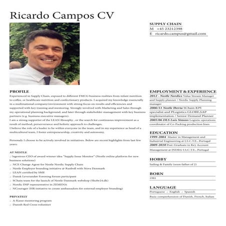 RICARDO CAMPOS CV 2016 | PDF