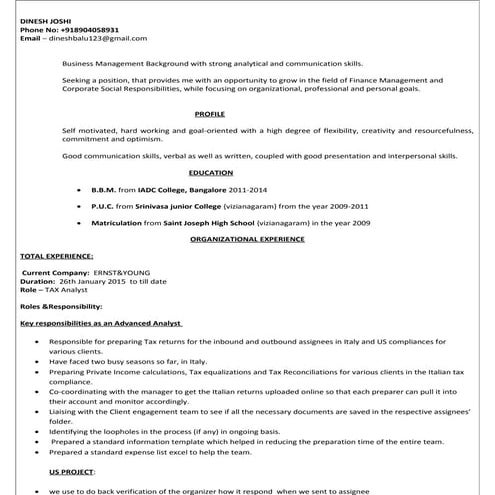 CV of Lisa | PDF