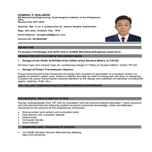 OJT Resume | DOCX