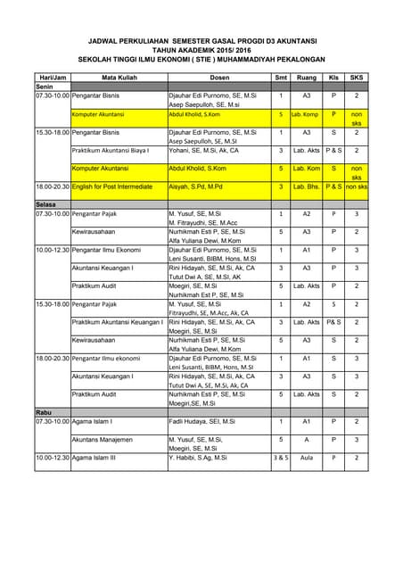 Jadwal Kuliah 2024 Kelas B HHHHHHHH.docx