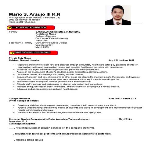 Mario-Resume-4 | DOC