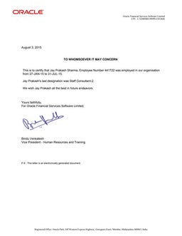 968022-Infosys Relieving Letter | PDF