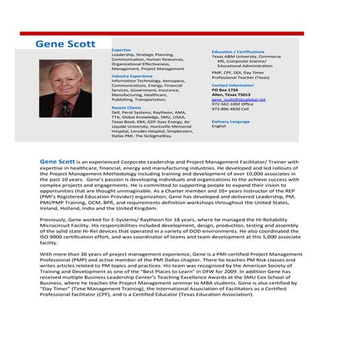 Gene Scott bio | PDF