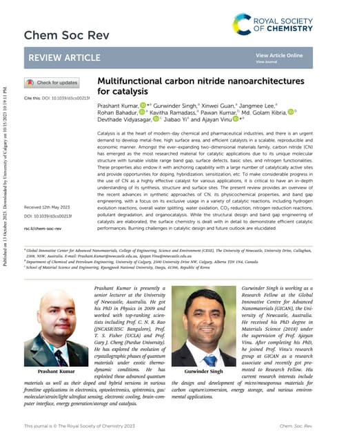 Sunlight Driven Water Splitting Using Two Dimensional Carbon Based