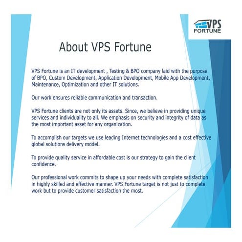 VPS Fortune Company Profile | PDF