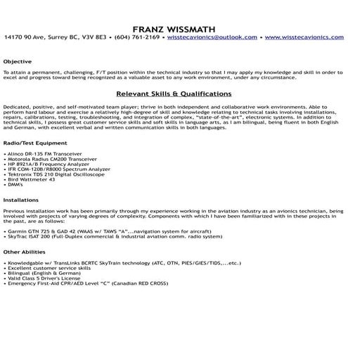 RESUMÉ | ODT | Careers