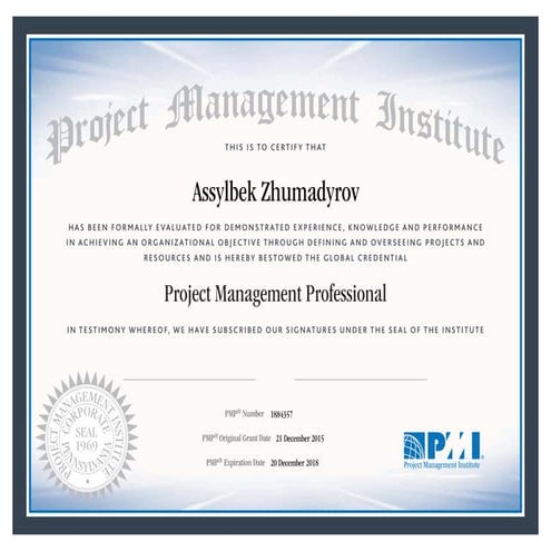 PMI PMP Certification | PDF