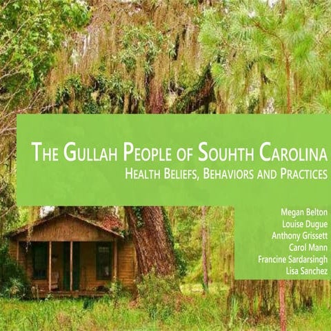 The Gullah People of Souhth Carolina | PPT
