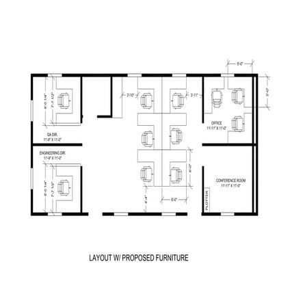 ENGINEERING MODULAR BUILDING FLOOR PLAN WITH PROPOSED FURNITURE FROM ...