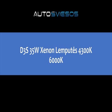 D3 s 35w xenon lemputes 4300k 6000k | PPTX