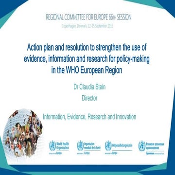 Action plan and resolution to strengthen the use of evidence ...