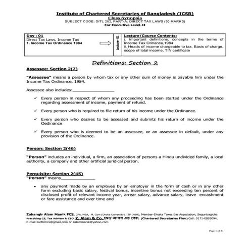 Income year,Tax year & tax Rate of Bangladesh | PPTX