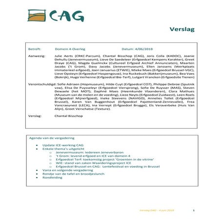 Verslag Domein-4 overleg 2018 (04/06/2018) | PDF
