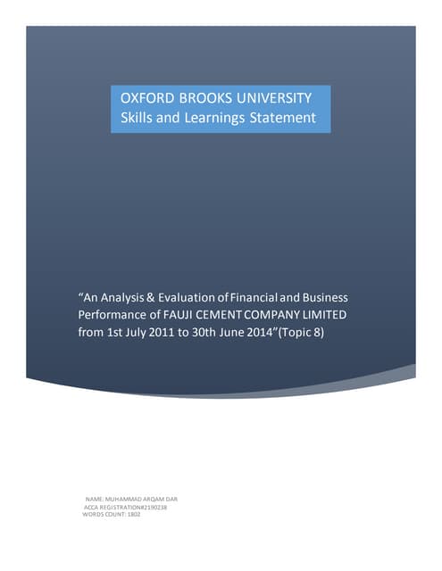 Sample Oxford Brookes BSC Hons OBU RAP Thesis Writing and Mentoring ...