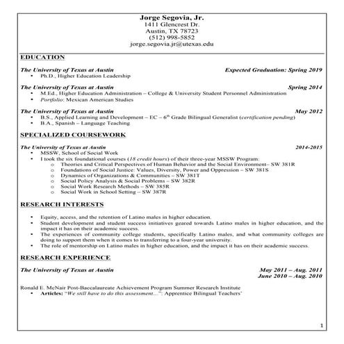 Jorge updated CV | PDF