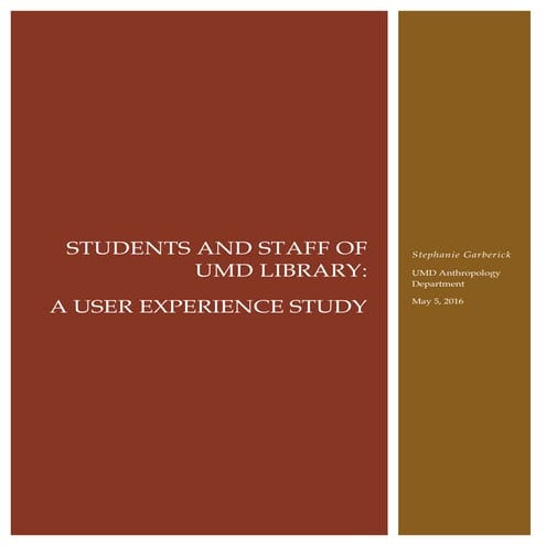 Students and Faculty of UMD Library Services | PDF